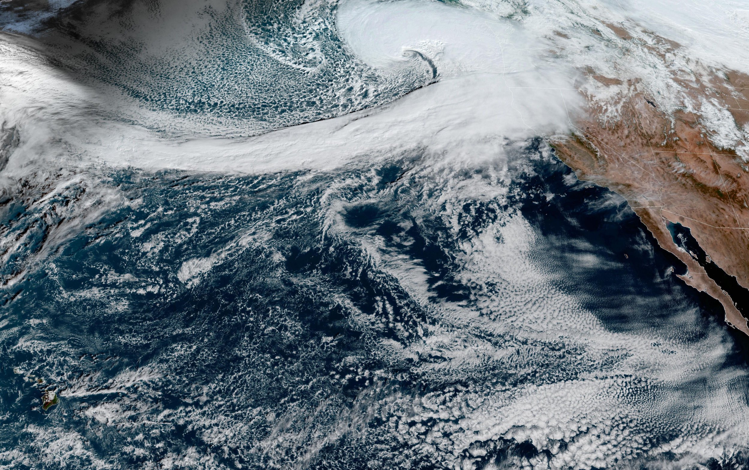 A map displays a rare bomb cyclone that will hit like a hurricane every ...